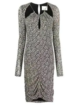 Isabel Marant Étoile Logane Cut-out Midi Dress - Black