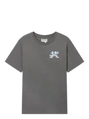 MUSIUM DIV. Musium Div. Printed Round Neck T-Shirt Grey