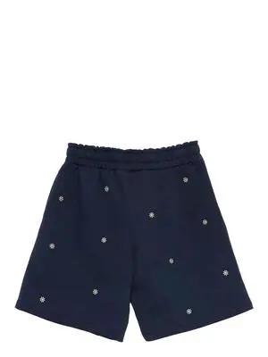 FAMILY FIRST Navy Floral Print Drawstring Shorts - Blue