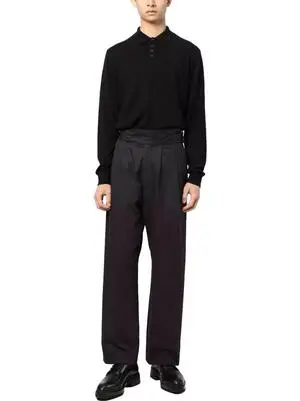 Giorgio Armani Cashmere Polo Shirt - Black