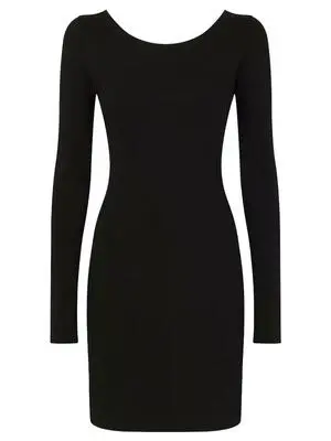 Dolce & Gabbana Punto Stoffa Knitted Mini Dress - Black
