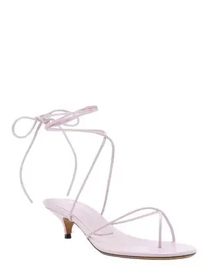 Proenza Schouler Light Tie-fastening Ankle Strap Thong Sandals - Purple