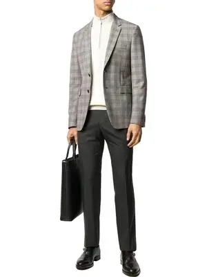 Canali Tailored Wool Trousers - Grey