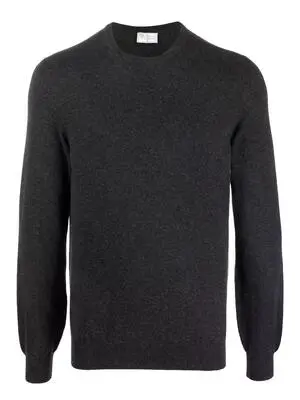 Fedeli Cashmere Crew Neck Jumper - Grey