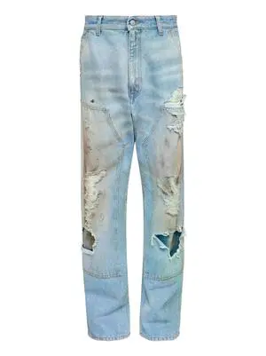 MAISON MARGIELA Distressed Denim Jeans - Blue