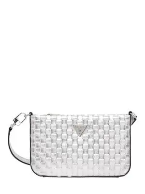 Guess Mini Twiller Shoulder Bag - Silver