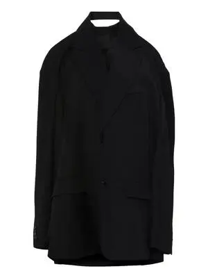 Balenciaga Suspended Tailored Dress - Black