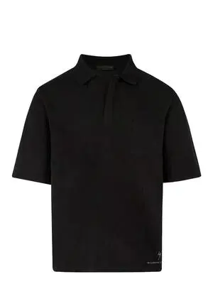 GIUSEPPE ZANOTTI Lr-63 Cotton Polo Shirt Black