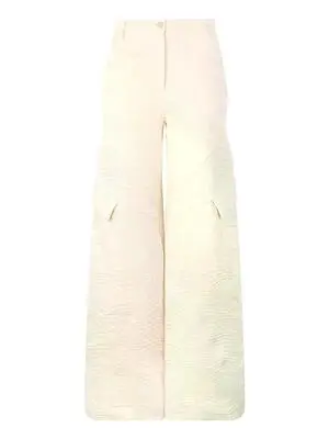Roberto Cavalli Zebra-jacquard Cargo Trousers - Neutrals
