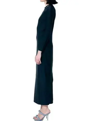 Alexander Wang Logo-print Maxi Dress - Blue