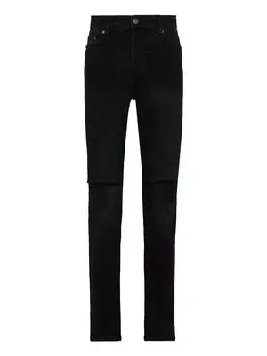 Ksubi Chitch Krow Krushed Slim-fit Jeans - Black