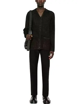 FERRAGAMO Straight-leg Tailored Trousers - Black