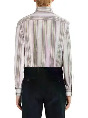 Etro Stripe-print Button-down Shirt - Neutrals