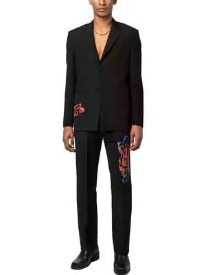 OFF-WHITE Graf Coupe' Strap Rel Single-breasted Blazer