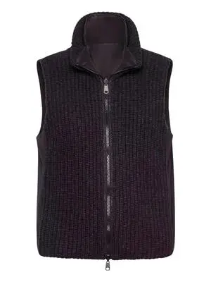 Brunello Cucinelli Brunello Cucinelli Reversible Padded Gilet Black