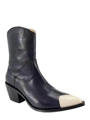 MADISON MAISON Heart Toe Cowboy Boots - Blue