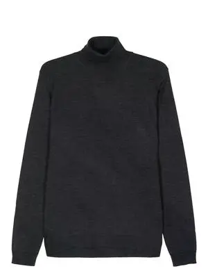 NUUR Merino Wool Roll Neck Jumper - Grey