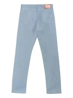 Canali Twill Trousers - Blue
