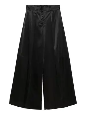 JIL SANDER Pleated Wide-leg Trousers - Black