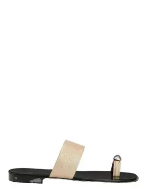 GIUSEPPE ZANOTTI Giuseppe Zanotti Norbert Leather Toe-Loop Sandals Neutrals