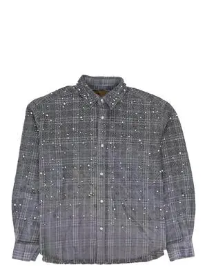 BIRTH OF ROYAL CHILD Rhinestone-embellished Shirt - Grey