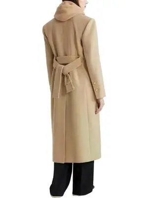 PATOU Tailored Wool-cashmere Blend Coat - Neutrals
