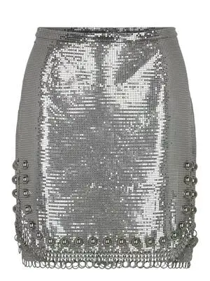 PACO RABANNE Stud-Embellished Mini Skirt