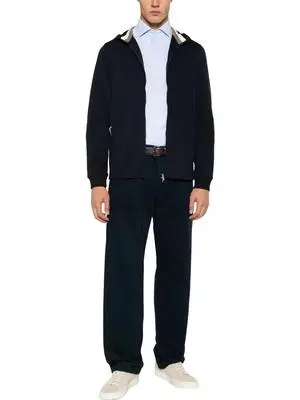 Boggi Milano Japanese Jersey Button-up Shirt - Blue
