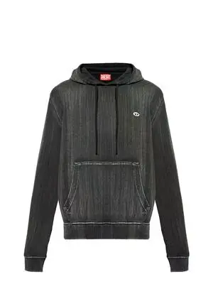 DIESEL® S-ginn-hood-k43 Sweatshirt - Black