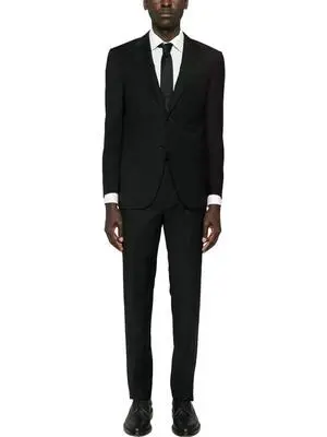 Corneliani Single-breasted Suit - Black