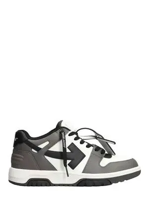Off-White Out Of Office" Leather Trainers - Grey