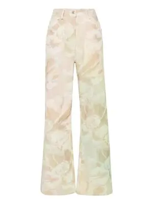 MSGM High-waist Straight-leg Jeans - Neutrals