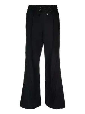 Sacai Pressed Crease Flared Trousers - Black