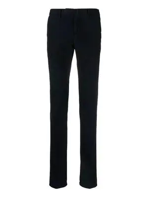 Incotex Skinny Mid-waist Chino Trousers - Blue