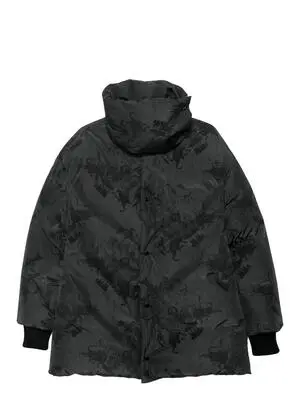 Fabiana Filippi Graphic-print Down Padded Coat - Black