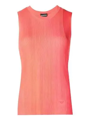 Emporio Armani Ribbed Sleeveless Top - Pink