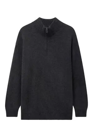 Pringle Of Scotland Zip Cashmere Jumper - Grey