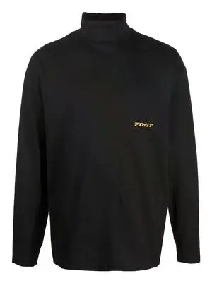 AMBUSH Logo-print High-neck T-shirt - Black