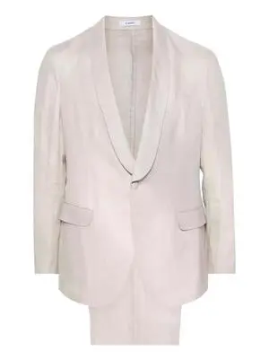 Boglioli Single-breasted Linen Suit - Neutrals
