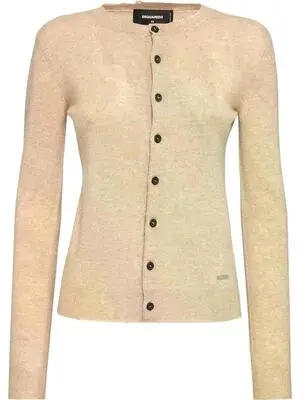 Dsquared2 Crew-neck Cardigan - Neutrals