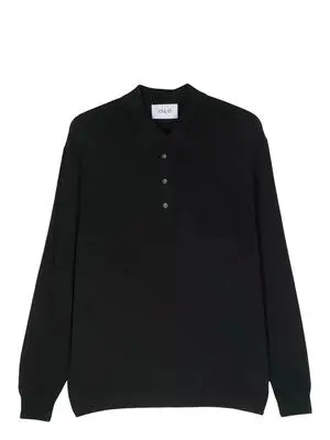 D4.0 Wool Polo Shirt Black