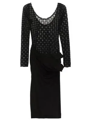 Givenchy 4g Mesh Midi Dress - Black