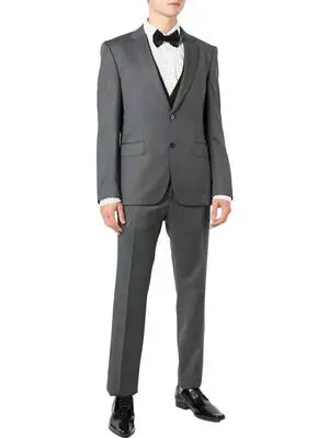 BOSS Single-breasted Fitted Blazer - Grey