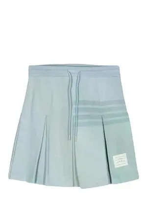 THOM BROWNE Thom Browne Pleated Skirt With Signature 4-Bar Stripe Detail