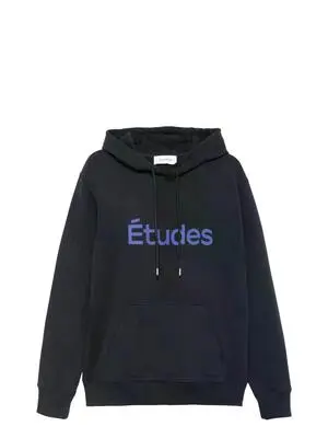 Études Studio Logo Print Hoodie - Blue