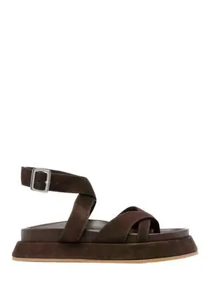 GIABORGHINI Flat Sandals - Brown