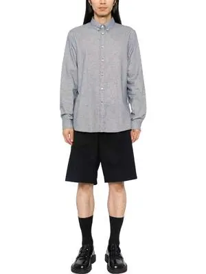 Paul Smith Button-up Cotton-blend Shirt - Blue