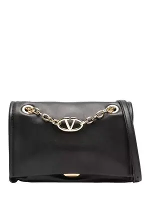 Valentino Garavani Maxi Vlogo Signature Shoulder Bag - Black