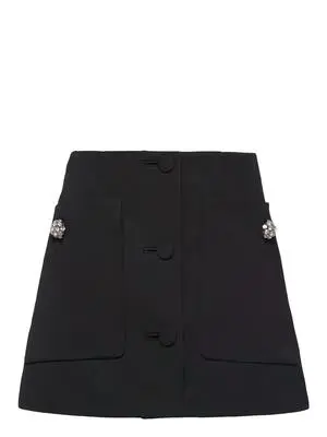 PRADA Prada Embellished Wool Mini Skirt
