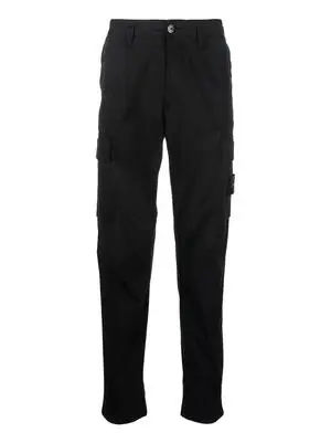 Stone Island Stone Island Logo-Patch Cargo Trousers Black